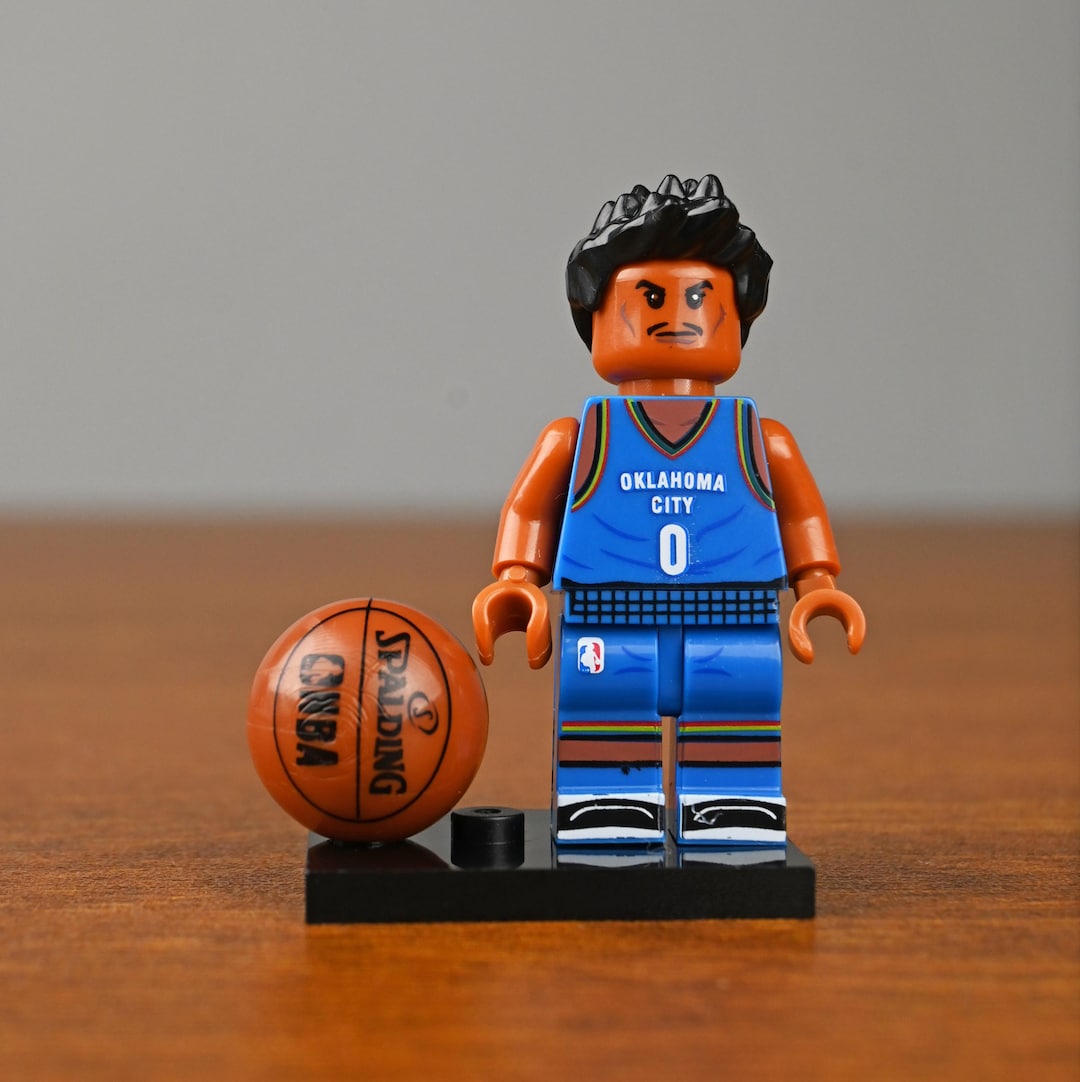 Russell Westbrook Minifigure, Oklahoma City Thunder 0 LEGO Compatible ...