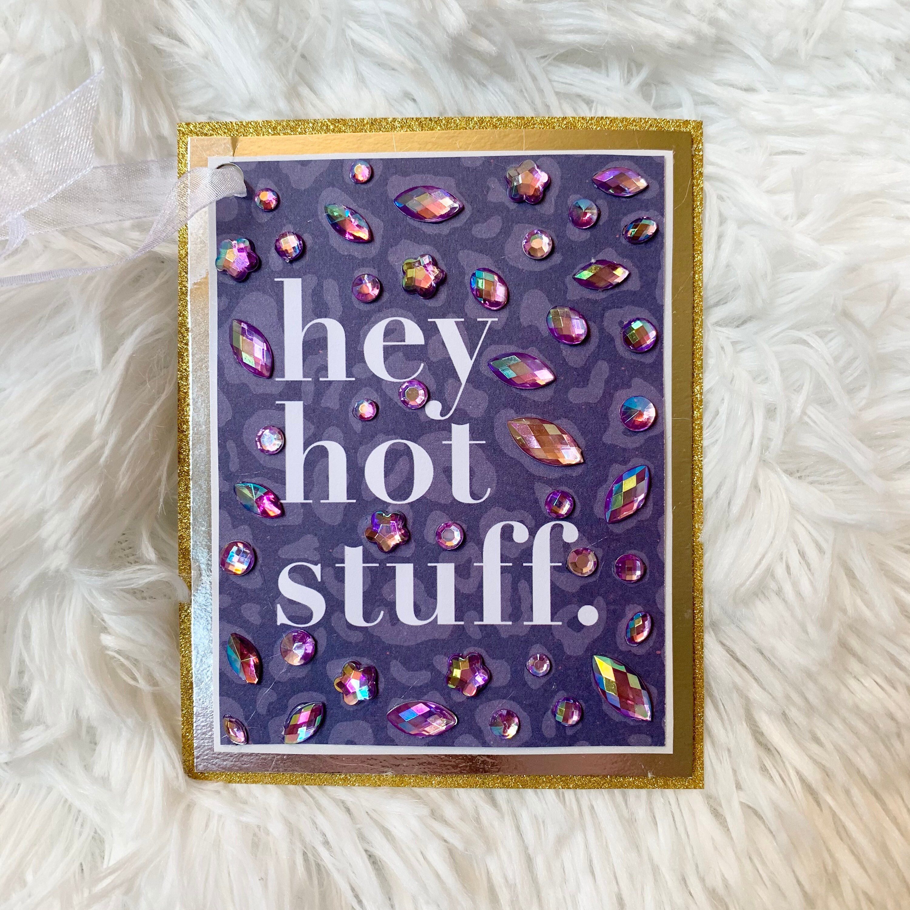 XL Deluxe Hey Hot Stuff Gift Tags Valentines Day Leopard | Etsy