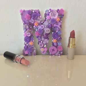 Mini Personalized Letter Button Art Custom Made Monogram - Etsy