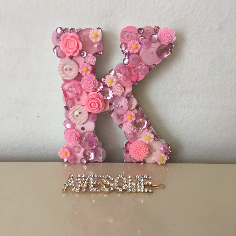 Mini Personalized Letter Button Art Custom Made Monogram - Etsy