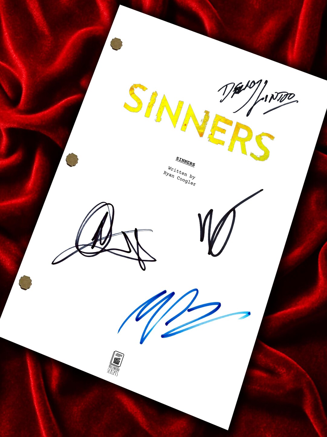 Sinners, Movie Script, Screenplay, Sinners Movie, Signatures, Autograph ...