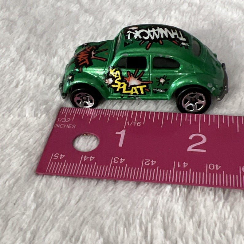 Hot Wheels Green 1988volkswagn VW Bug Metal Bottom Splat the Wack - Etsy
