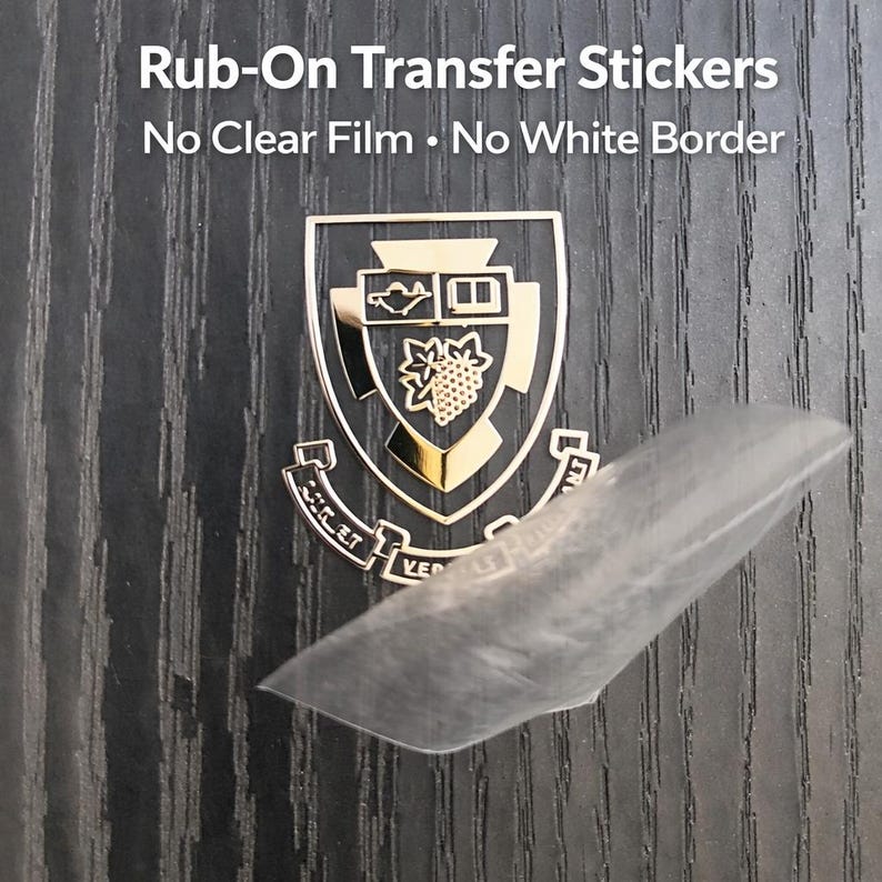 Custom UV DTF Transfer Stickers | Gold Foil, Metallic, & Color Logos - Etsy