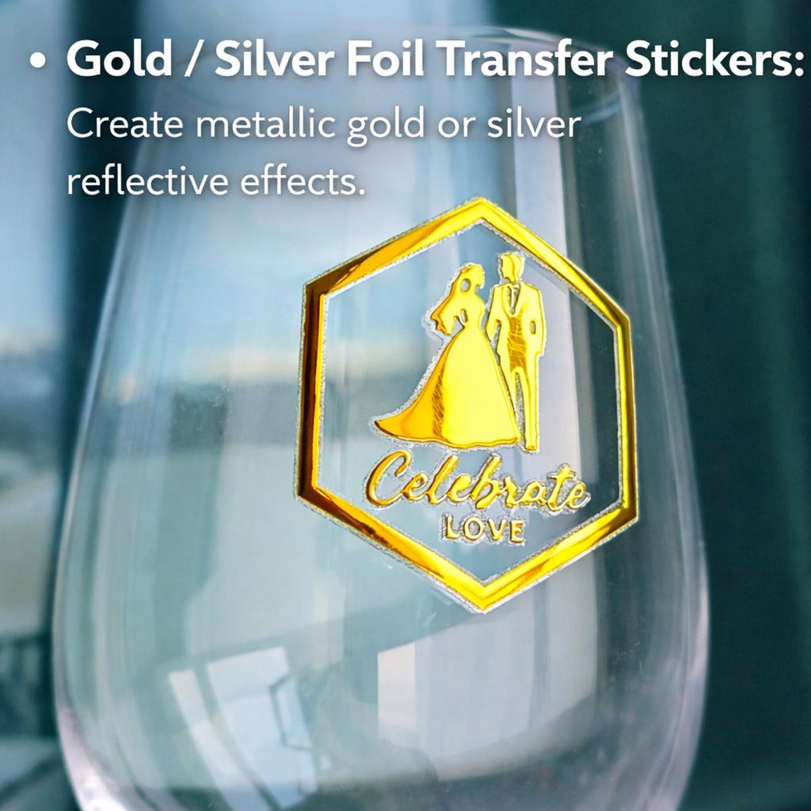 Custom UV DTF Gold Transfer Stickers – Logo Labels for Packaging, No ...