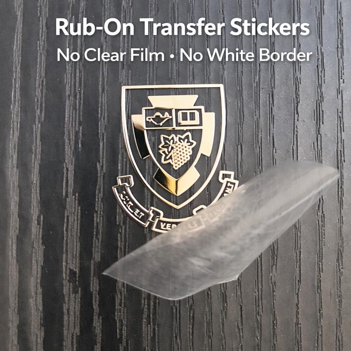 Custom UV DTF Gold Transfer Stickers – Logo Labels for Packaging, No ...