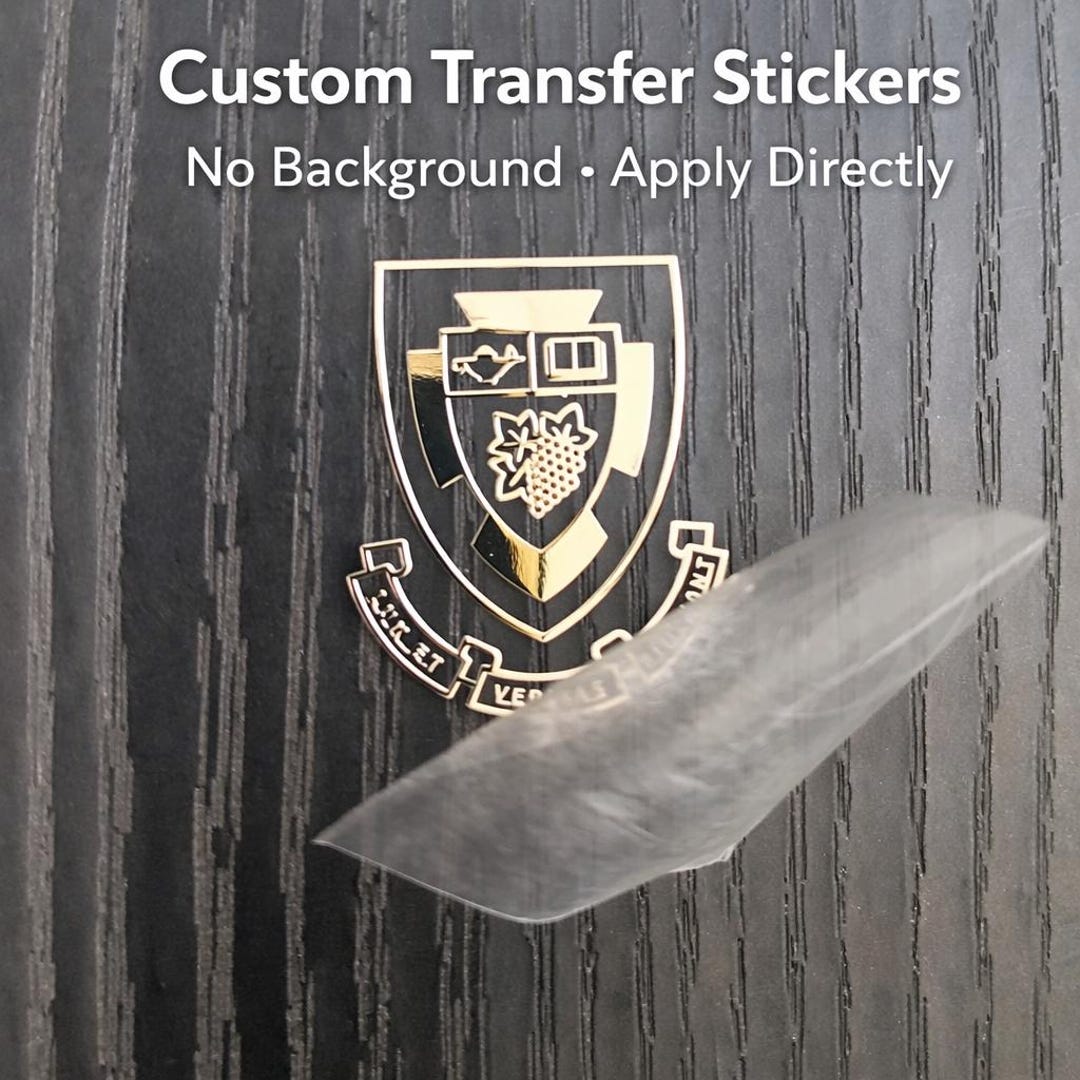 Metallic Logo Transfer Stickers | Custom Logo Transfer Labels for ...