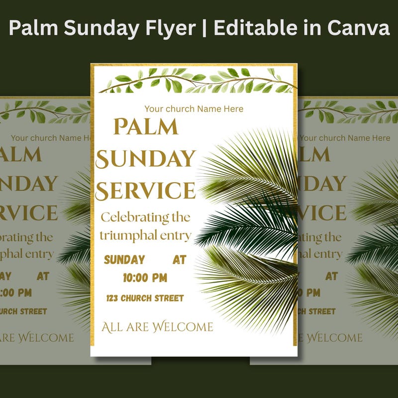 Palm Sunday Poster - Etsy