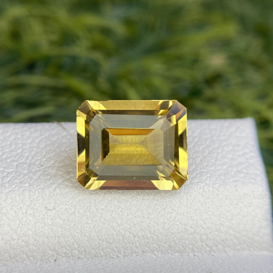 Octagon Yellow Heliodor – Natural Beryl Unheated Loose Gemstone | 2.60 ...