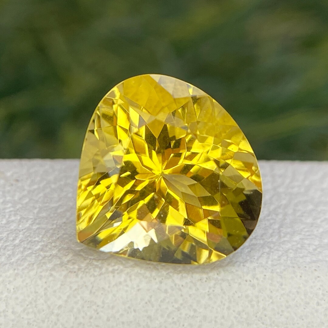Heart Yellow Heliodor Beryl – Natural Untreated Loose Gemstone | 2.40 ...