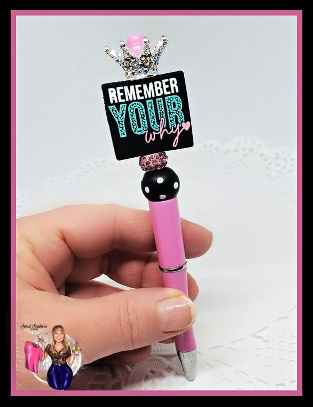 Remember Your Why Beaded Pen/funny Pen/gift - Etsy