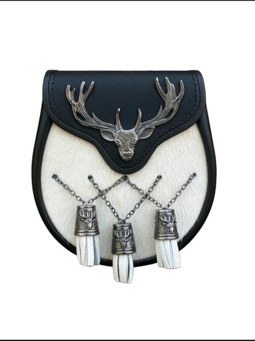 Stag Head Fur Sporran – Scottish Kilt Accessory - Etsy