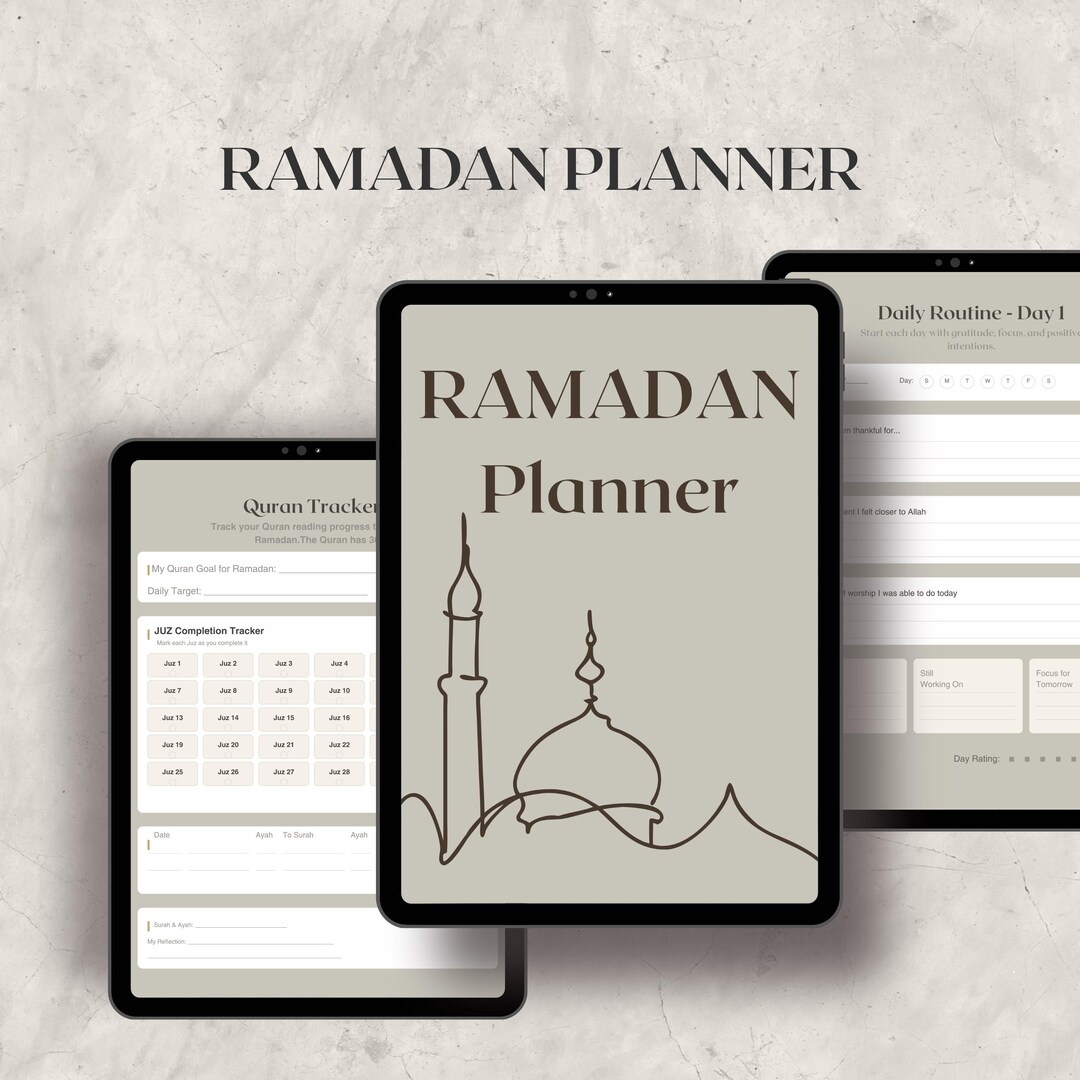 Ramadan Planner for Muslim Women | 30-day Journal (printable PDF ...