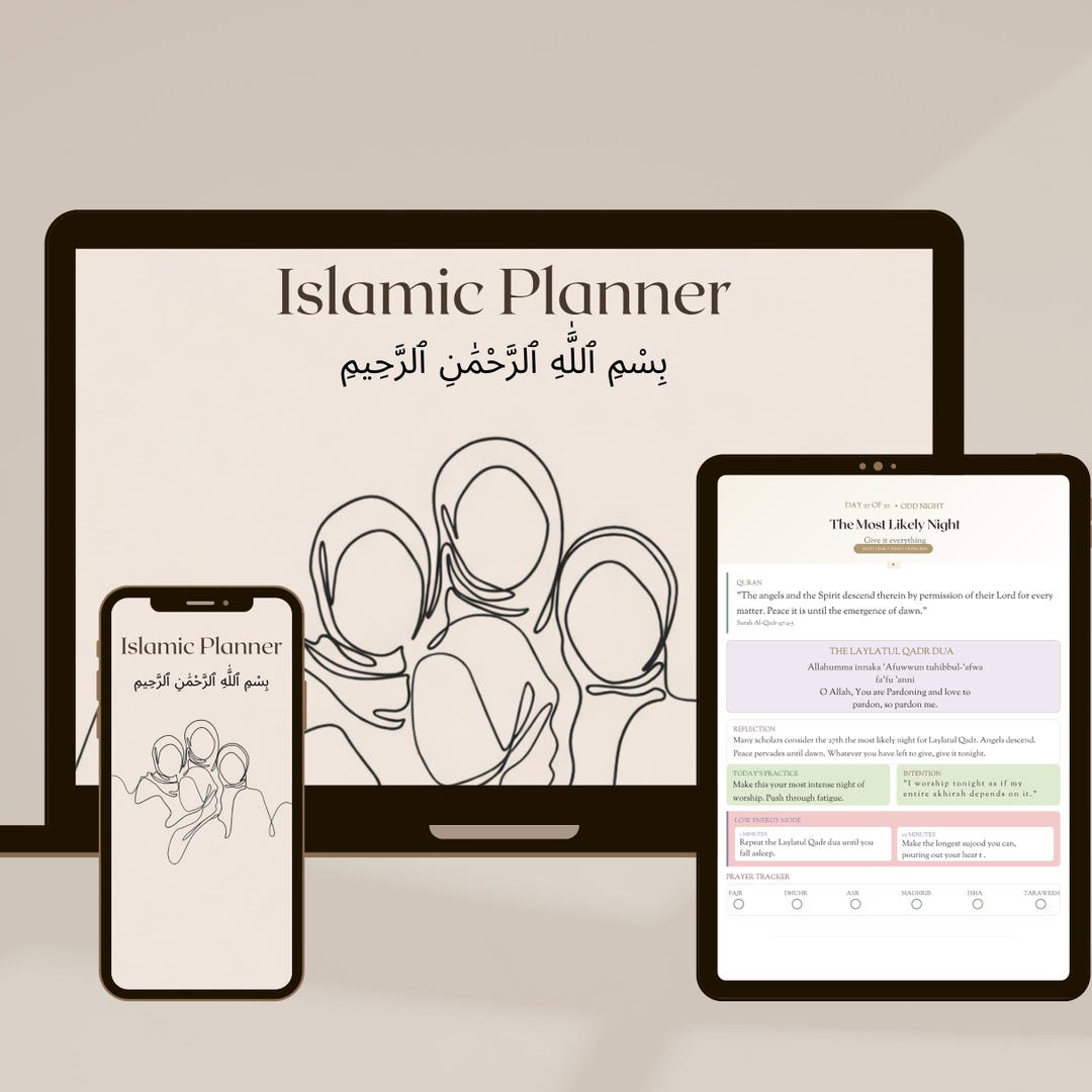 Ramadan Planner 2026 | 30 Day Islamic Journal ( Instant Digital ...