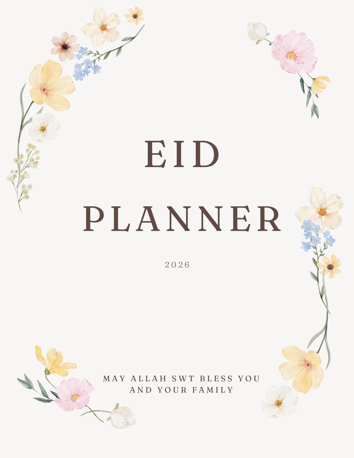 Eid Planner and Checklist 2026 | Muslim Women's Digital Organizer ...