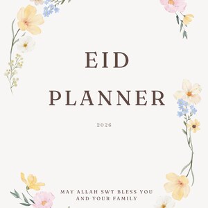 Eid Planner and Checklist 2026 | Muslim Women's Digital Organizer ...
