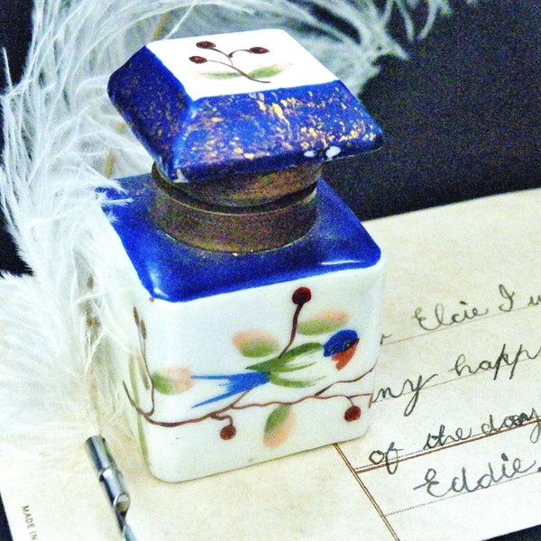 Antique Inkwell - Etsy