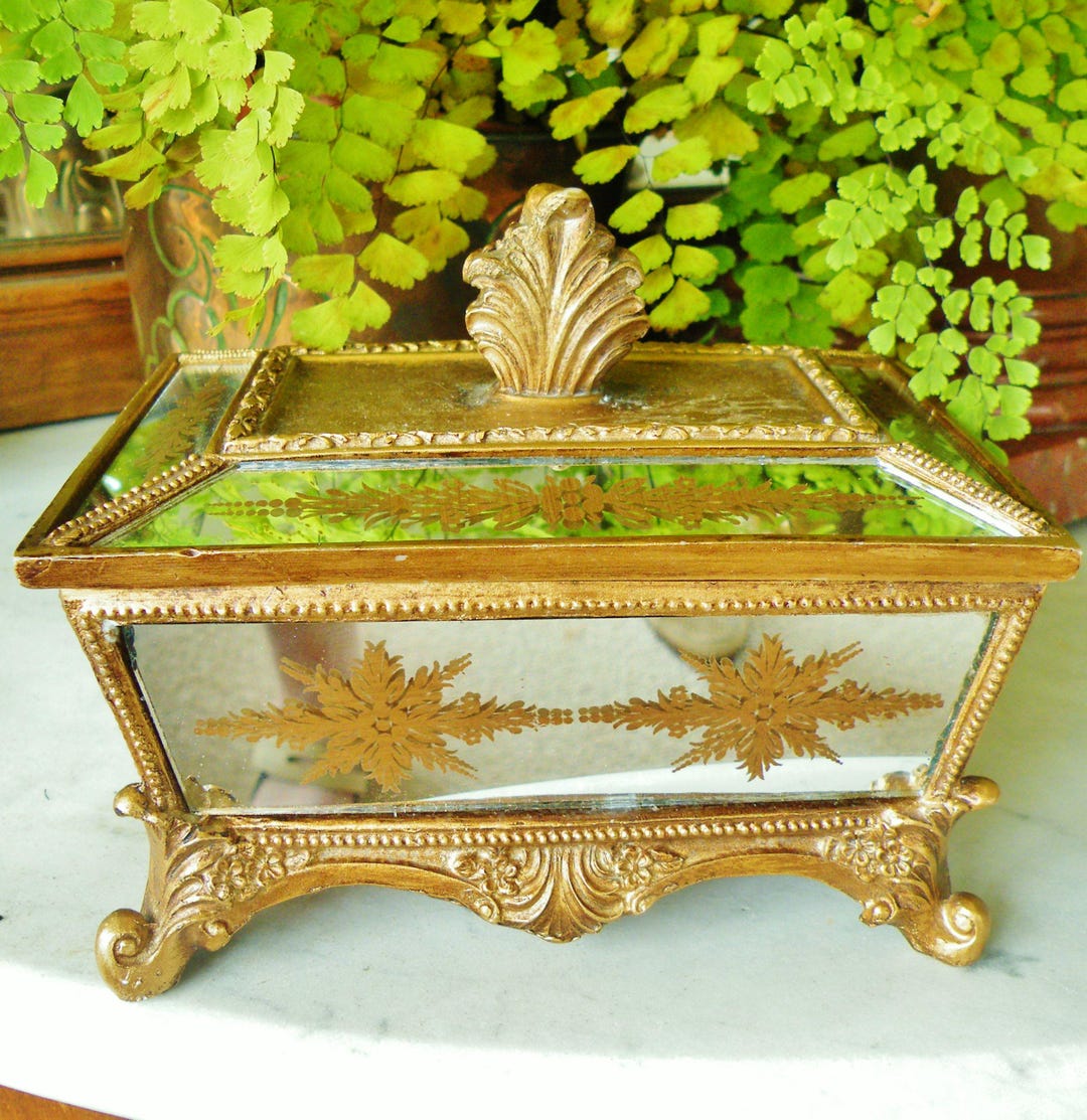 Vintage Mirror Casket French Empire Style Hollywood Regency - Etsy
