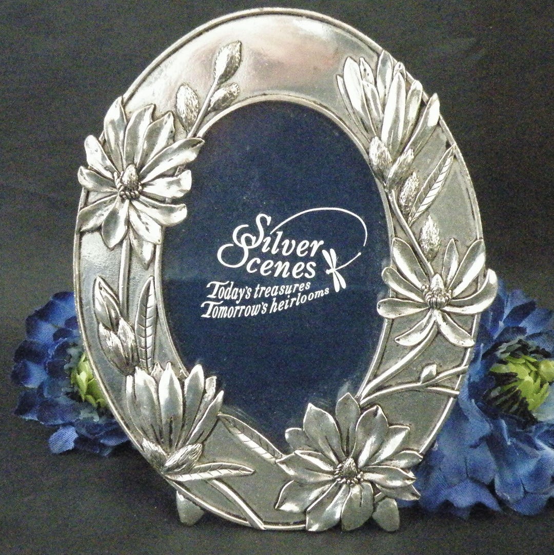 Silver Scenes Frame for Photo Magnolia, Larger Size in Original Box - Etsy