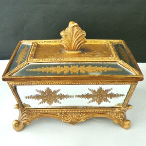 Vintage Mirror Casket French Empire Style Hollywood Regency - Etsy