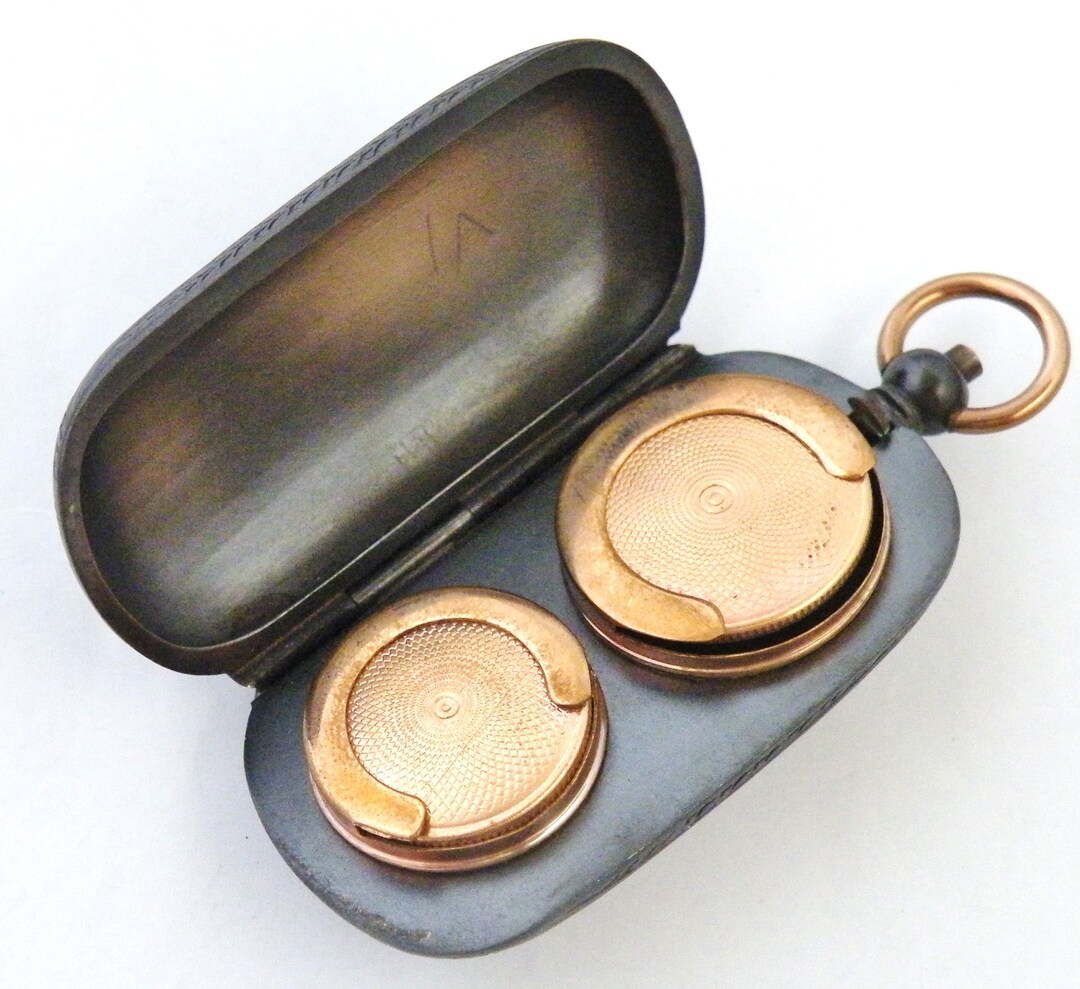 French Antique Sovereign Case Antique Porte Louis Coin Holder in Black ...