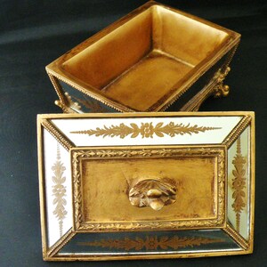 Vintage Mirror Casket French Empire Style Hollywood Regency - Etsy