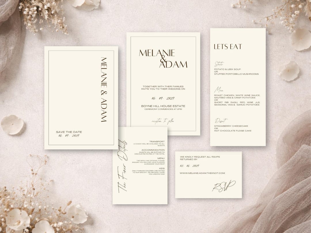 Luxury Wedding Deluxe Bundle | Digital Download | Elegant Custom ...