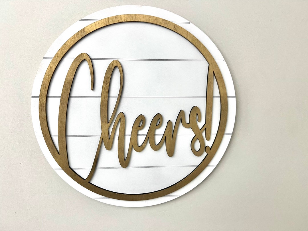 Cheers Bar Sign - Etsy