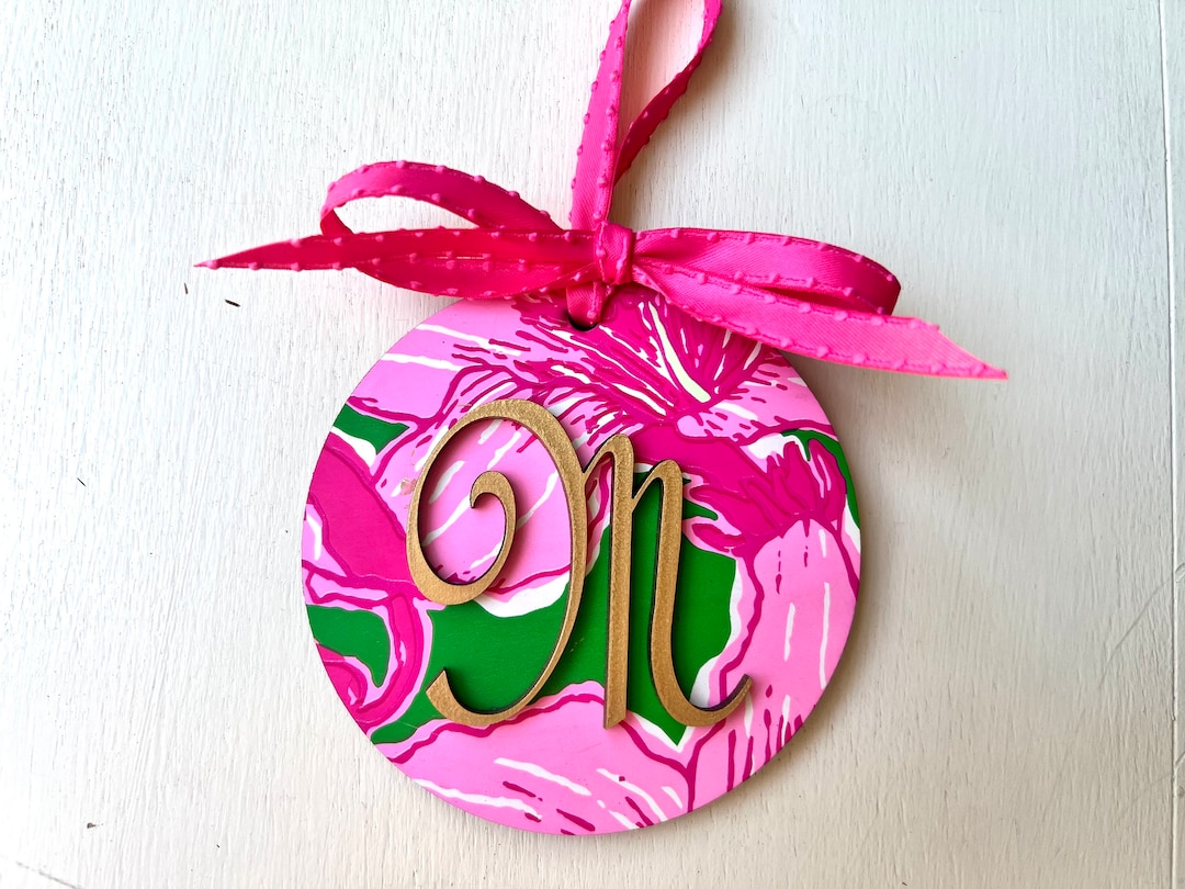 Lilly Monogram Ornament - Etsy