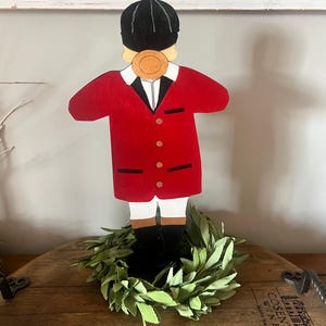 Handpainted Wood Derby Bugler - Horse Racing Decor - Etsy