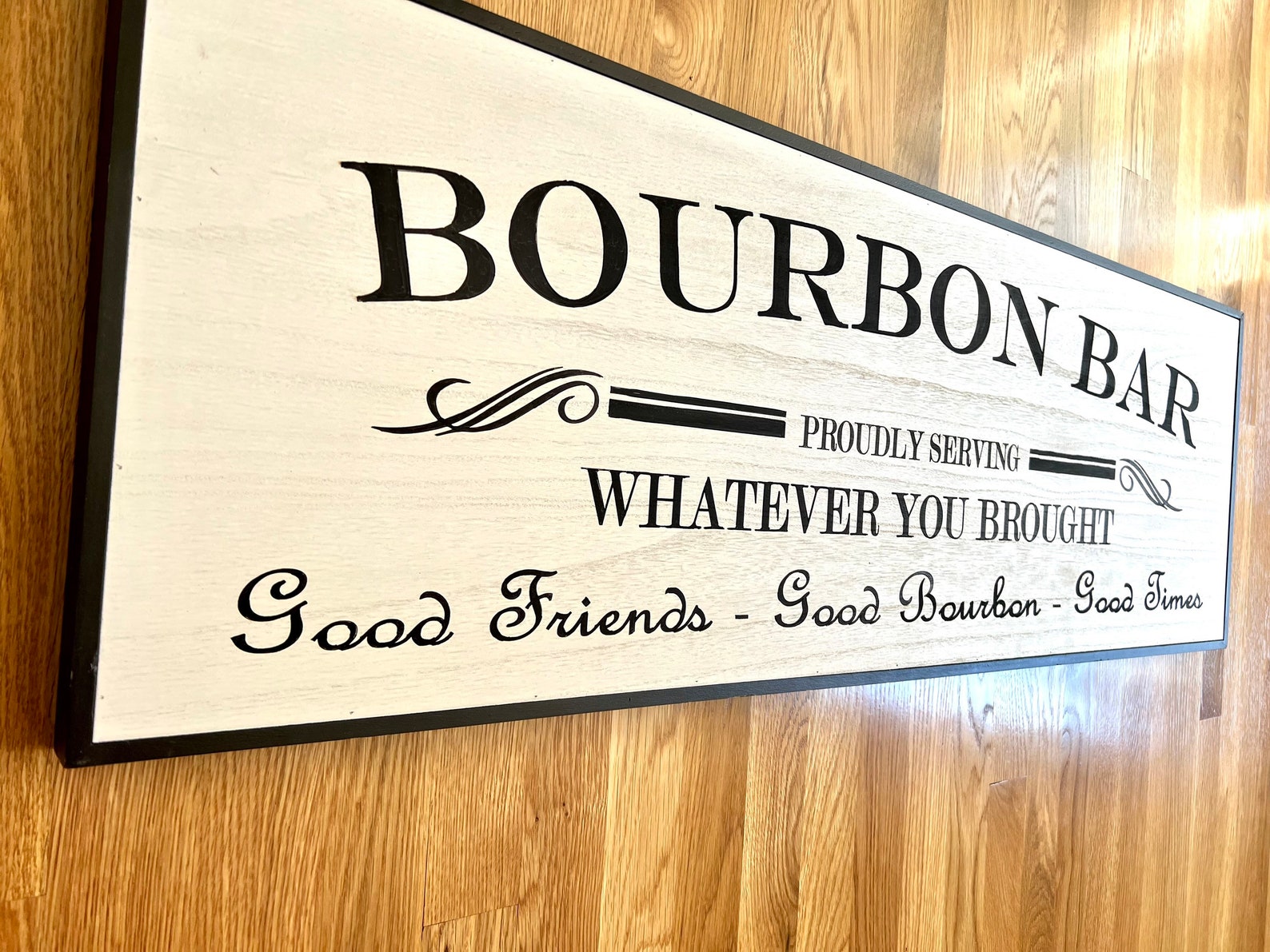 Bourbon Bar Sign - Etsy