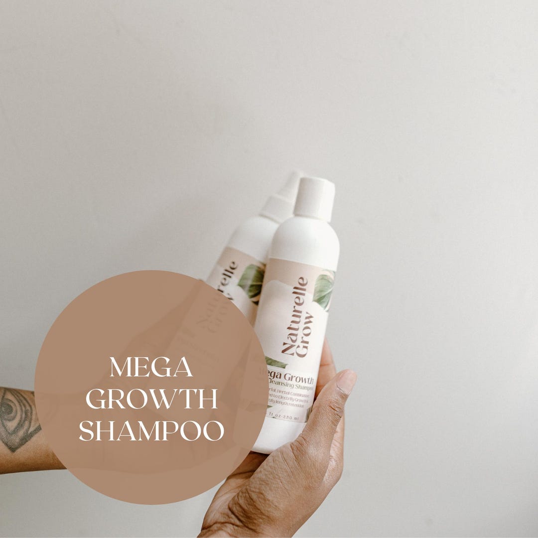 Mega Growth Sulfate Free Shampoo - Naturellegrow - Etsy