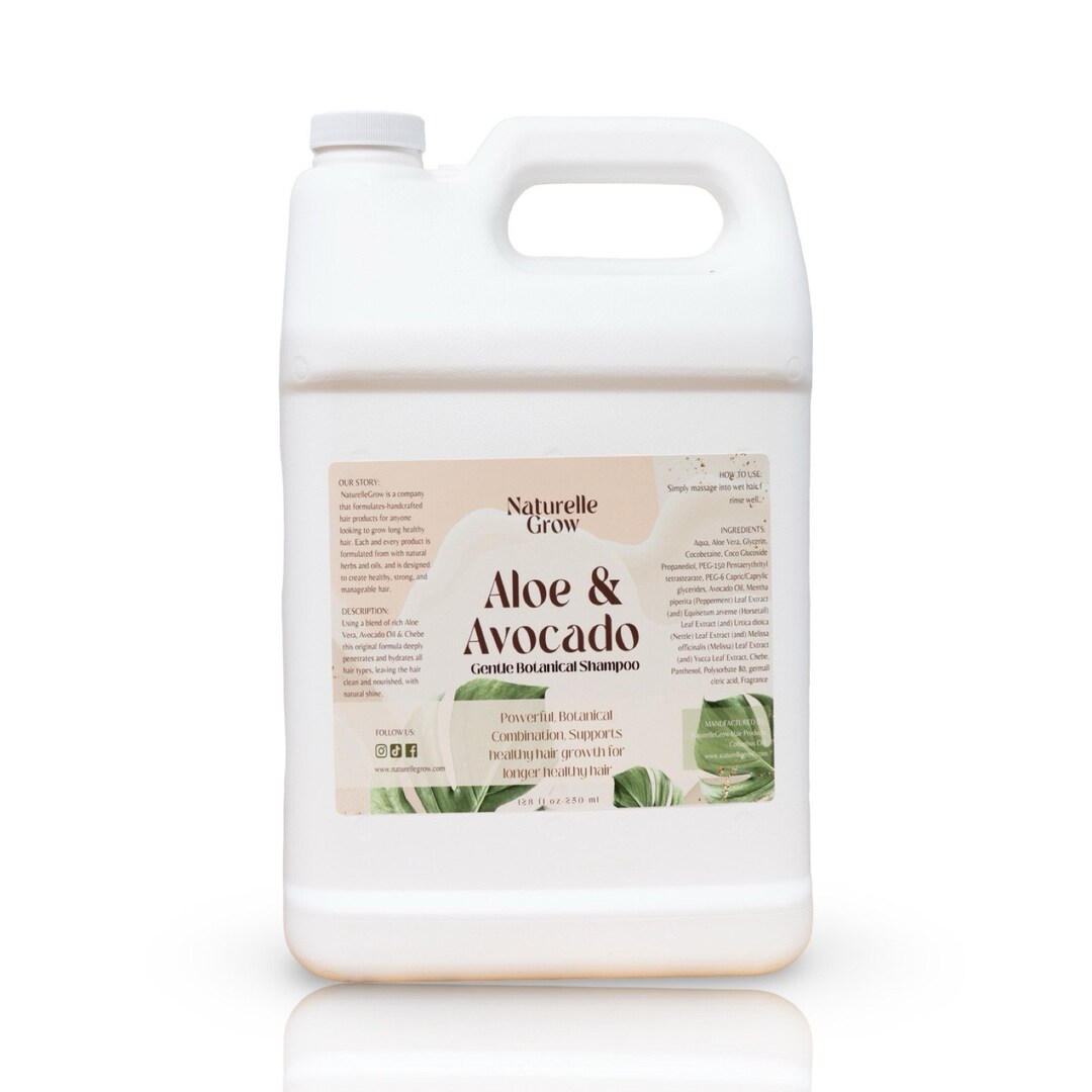 Aloe & Avocado Nourishing Shampoo Private Label Hair Care Products - Etsy