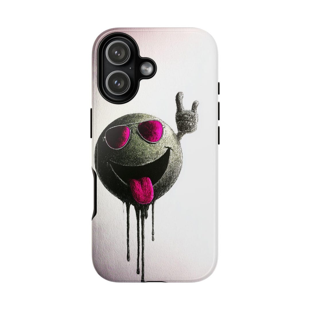 Dripping Melted Smiley Graffiti Phone Phone Case - Etsy