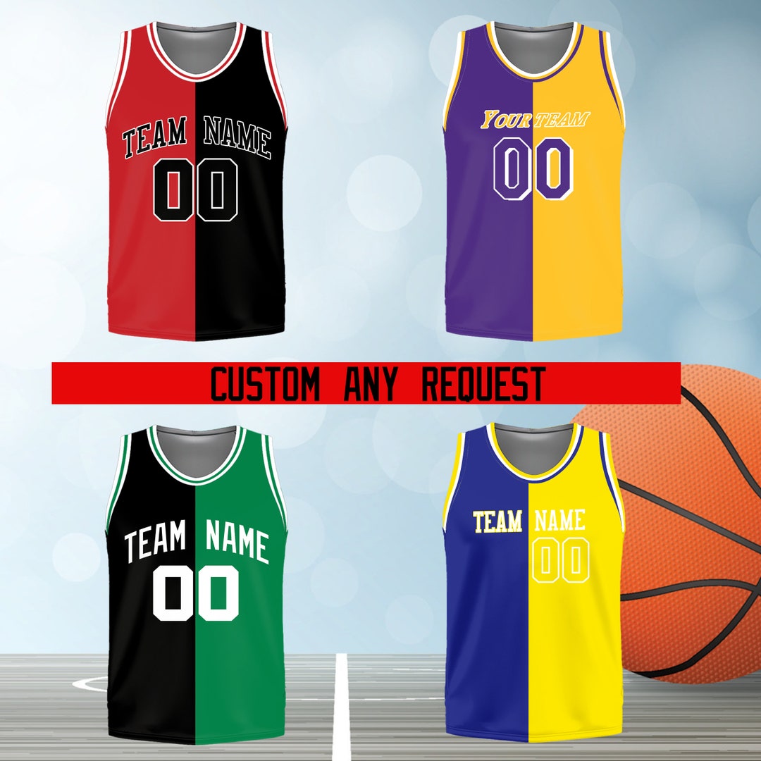 Custom 2 American Basketball Teams Jersey Personalized Basketball B ...