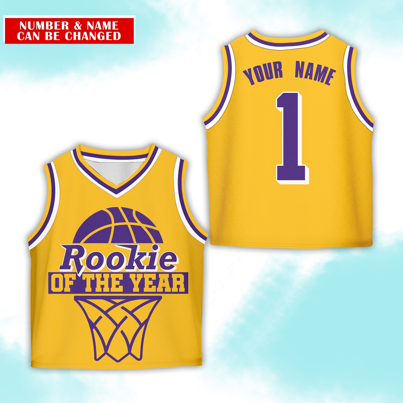 Custom Mommy Daddy of the Rookie of the Year Basketball Jersey ...