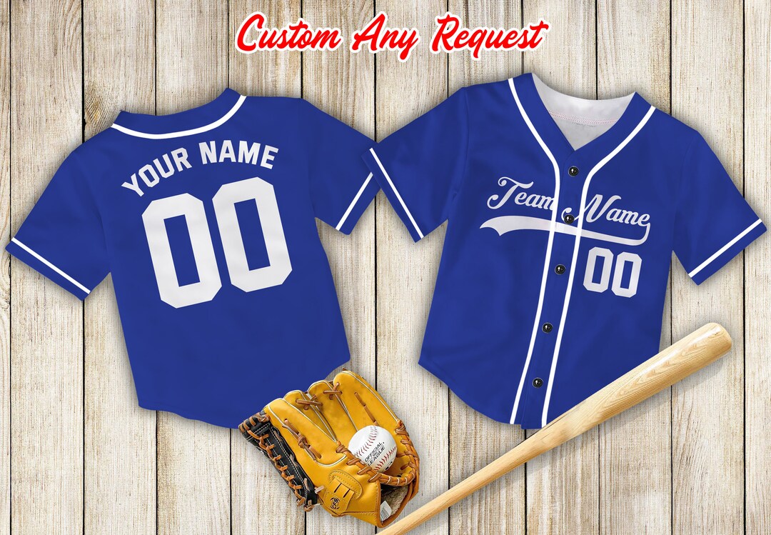 Custom Kids & Youth Baseball Jersey With Piping,personalized Color ...