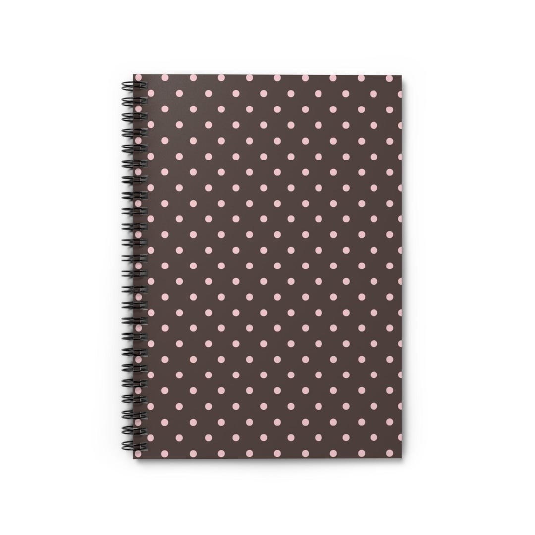Poka Dot Spiral Notebook - Ruled Line - Etsy