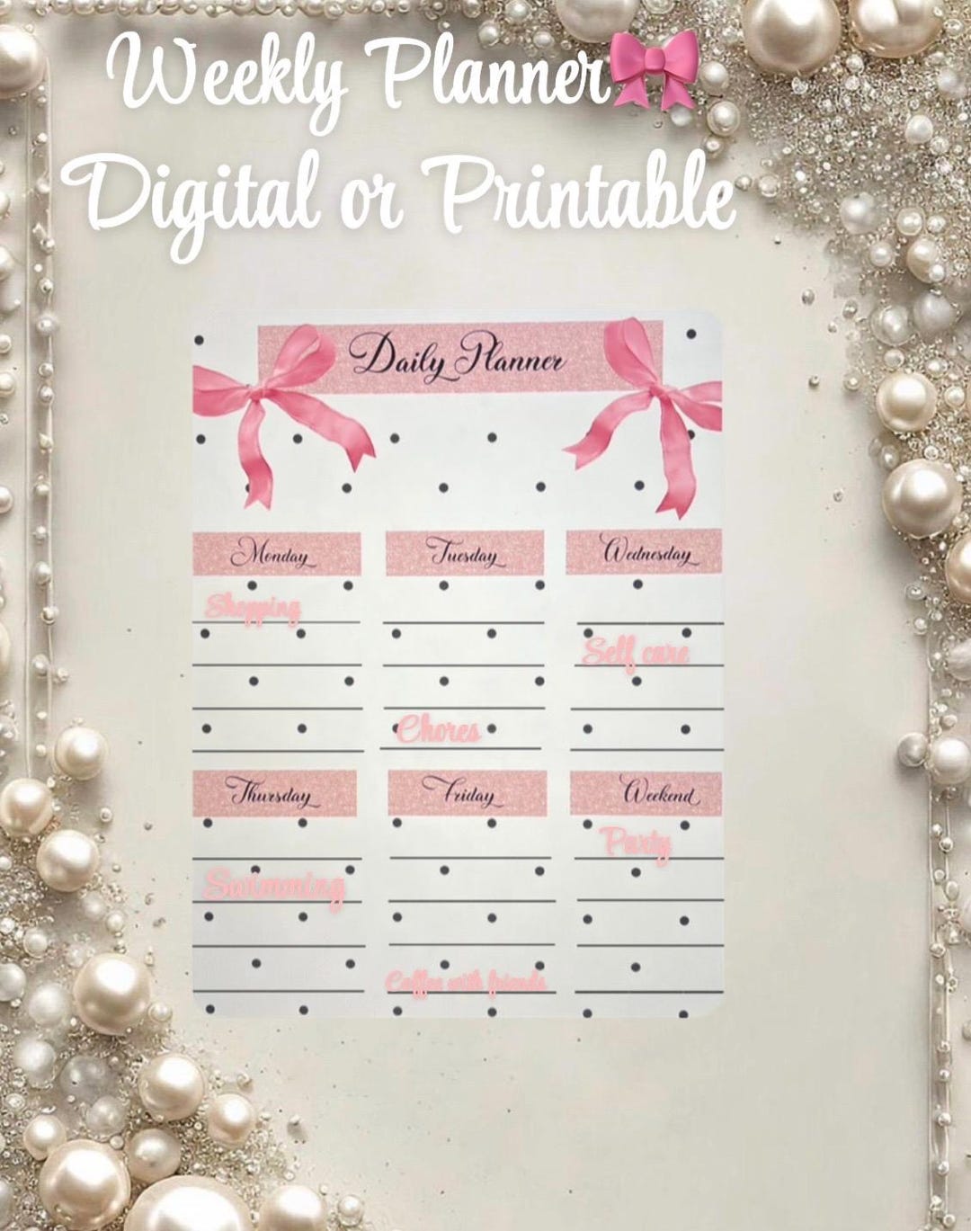 Digital/printable Weekly Planner - Etsy