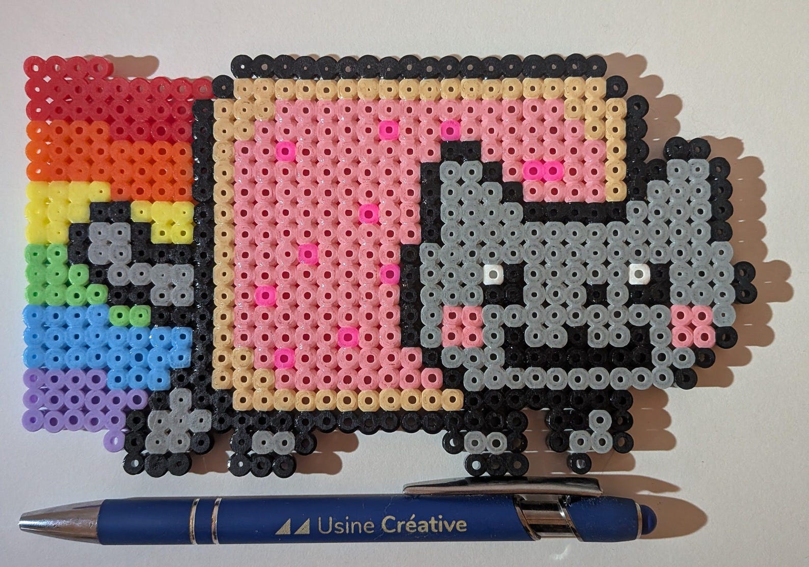 Nyan Cat – Pixel Art in Hama Beads | Geek/internet Fan Art - Etsy