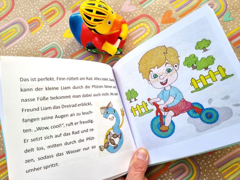 Hardcover- Kinderbuch, gedruckt mit einer Geschichte zum Vorlesen ...