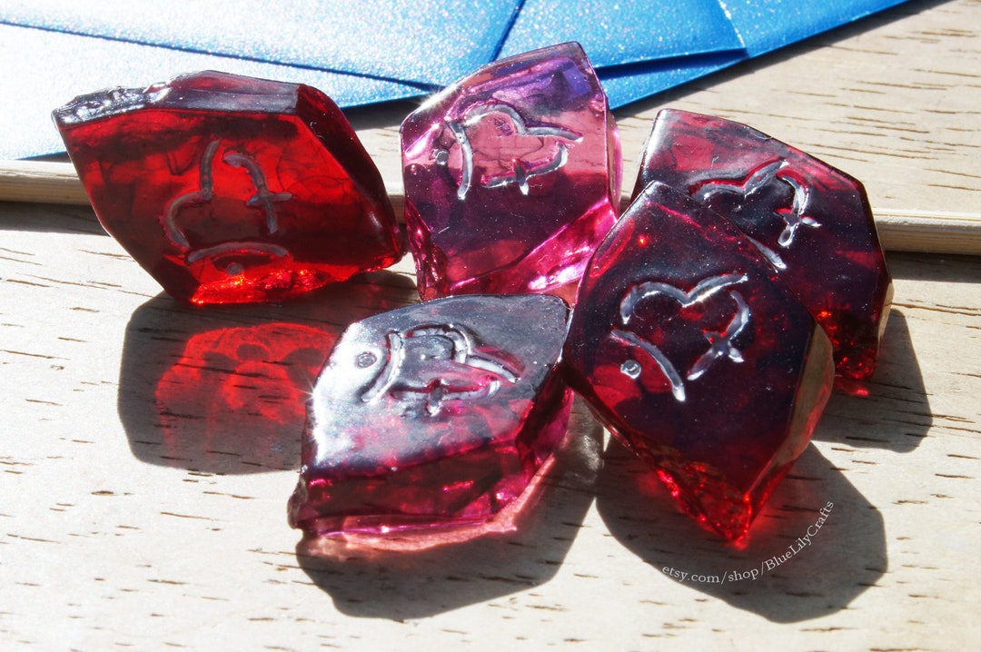 Pack of 10 Hit Point HP Life Health Heart Counters Tokens - Etsy