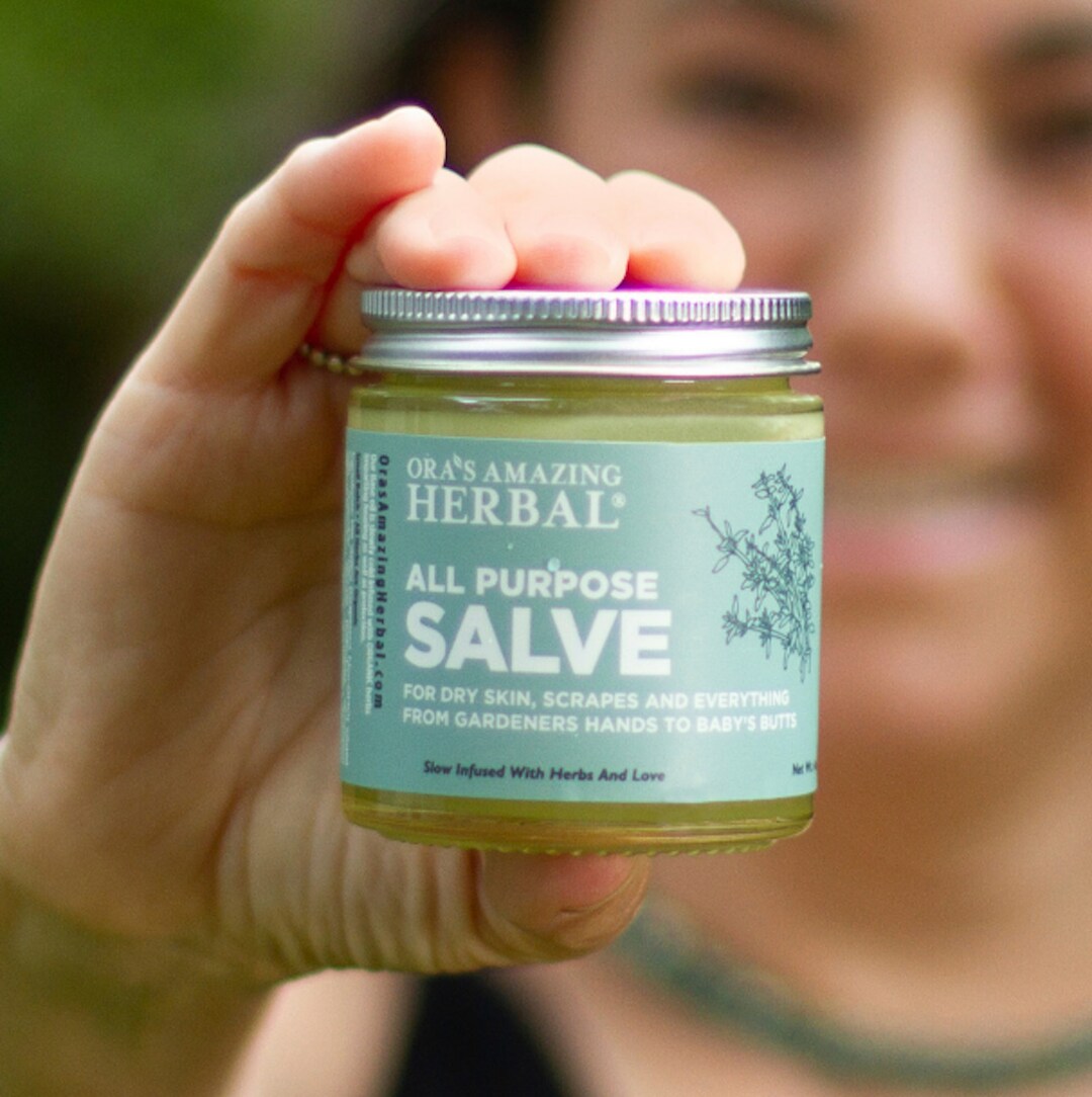 All Purpose Herbal Salve in Glass, Zero Waste, First Aid Salve, Hand ...