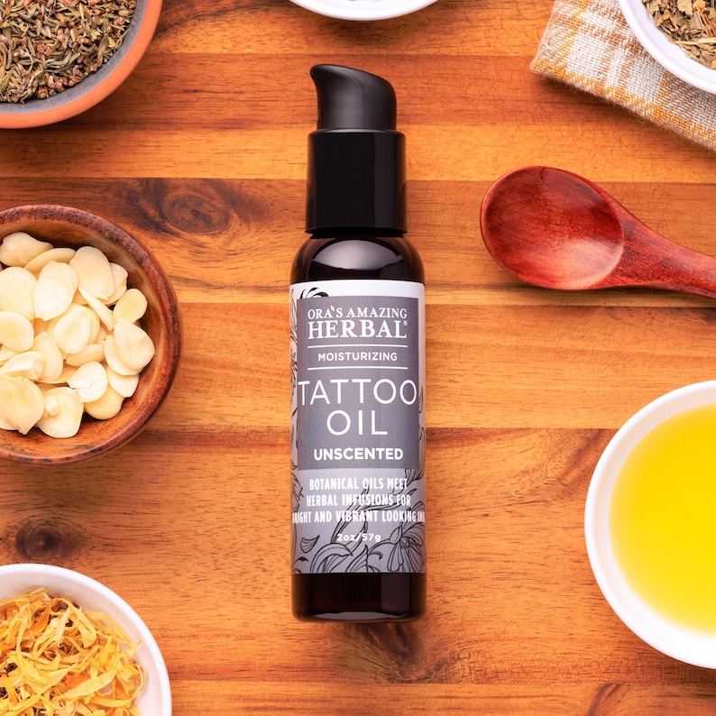 Unscented Tattoo Oil Natural Tattoo Aftercare Brighten - Etsy