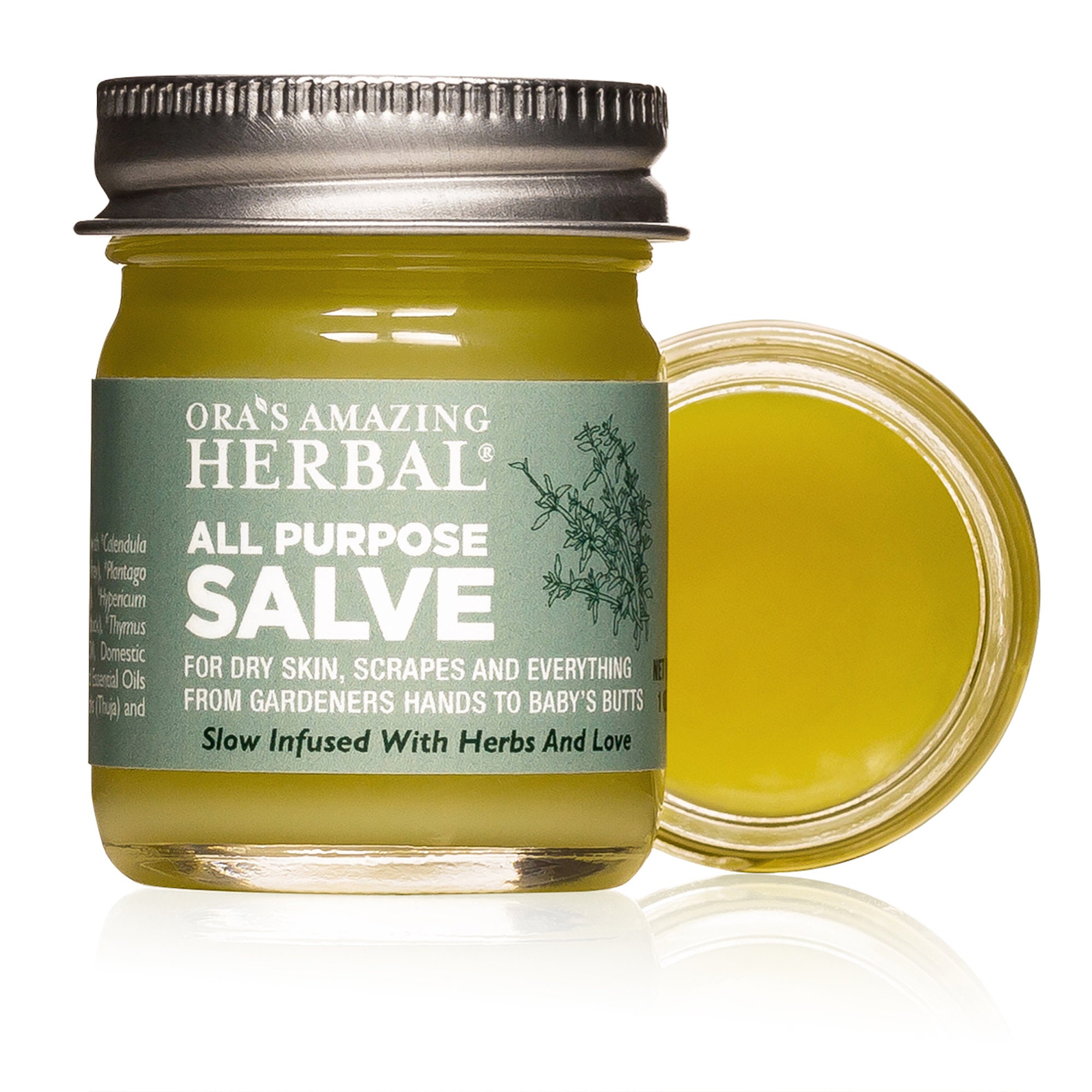 All Purpose Herbal Salve in Glass, Zero Waste, First Aid Salve, Hand ...