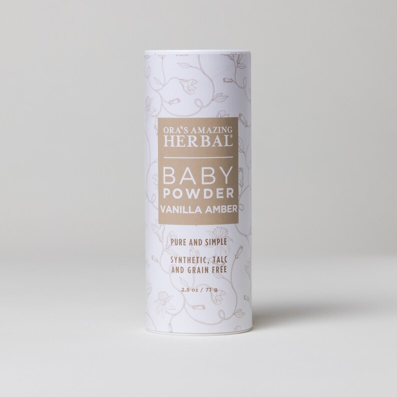 Vanilla Amber Baby Powder, Talc Free Baby Powder, After Bath Baby ...