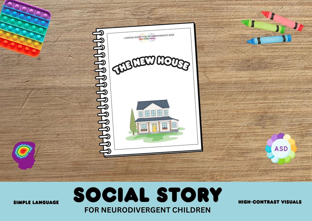 Moving to A New House Social Story for Boys : Autism Visual Guide (PDF ...