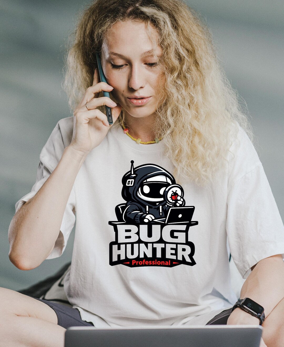 Bug Hunter Robot Graphic T-shirt | Programmer Debugging Tee - Etsy