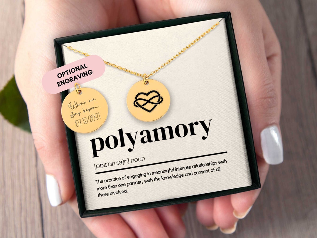 Polyamory Necklace, Polyamory Jewelry, Definition, Gift for Girlfriend ...