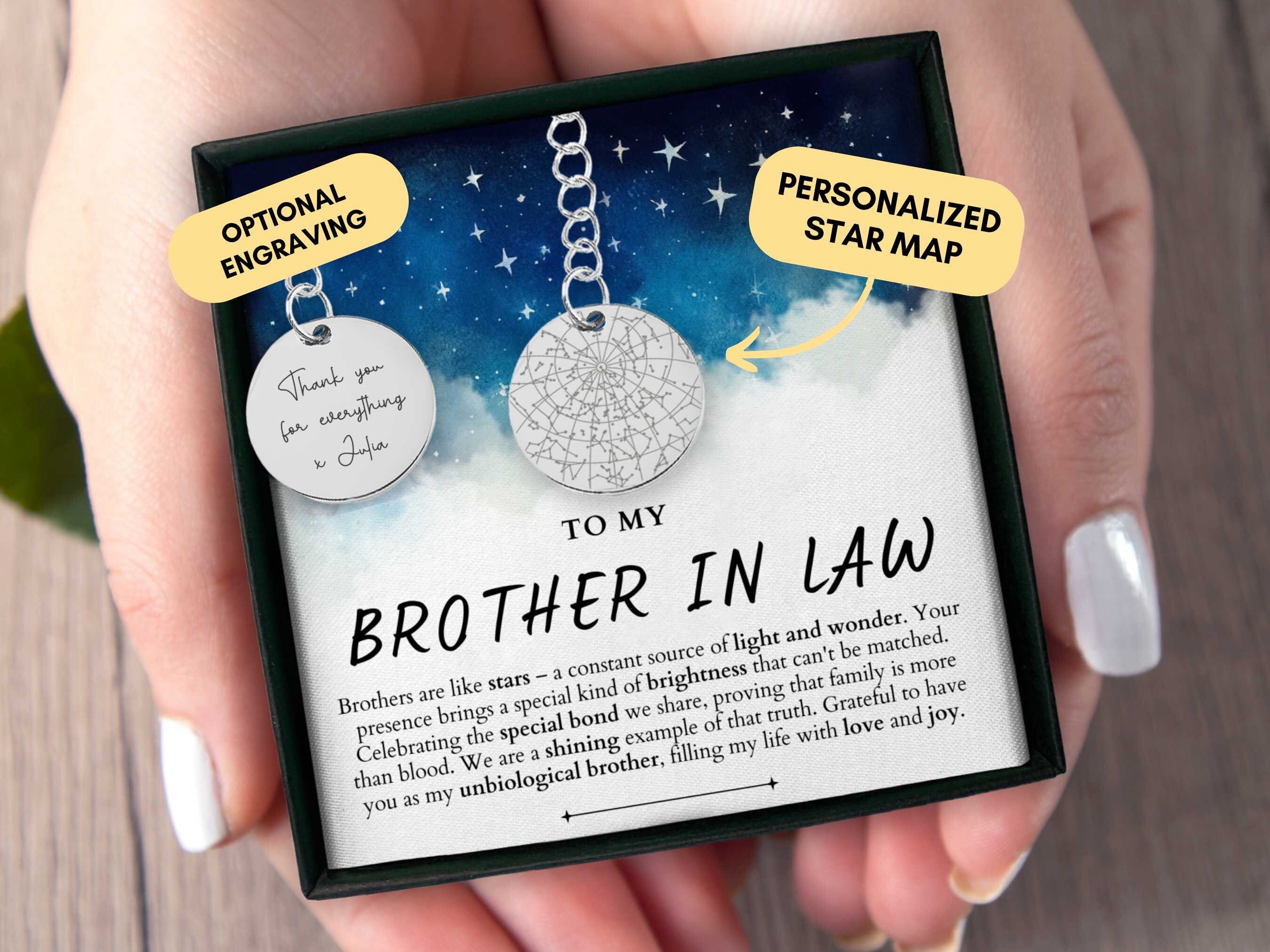 Brother in Law Gift, Custom Star Map by Date, Personalized Gift ...