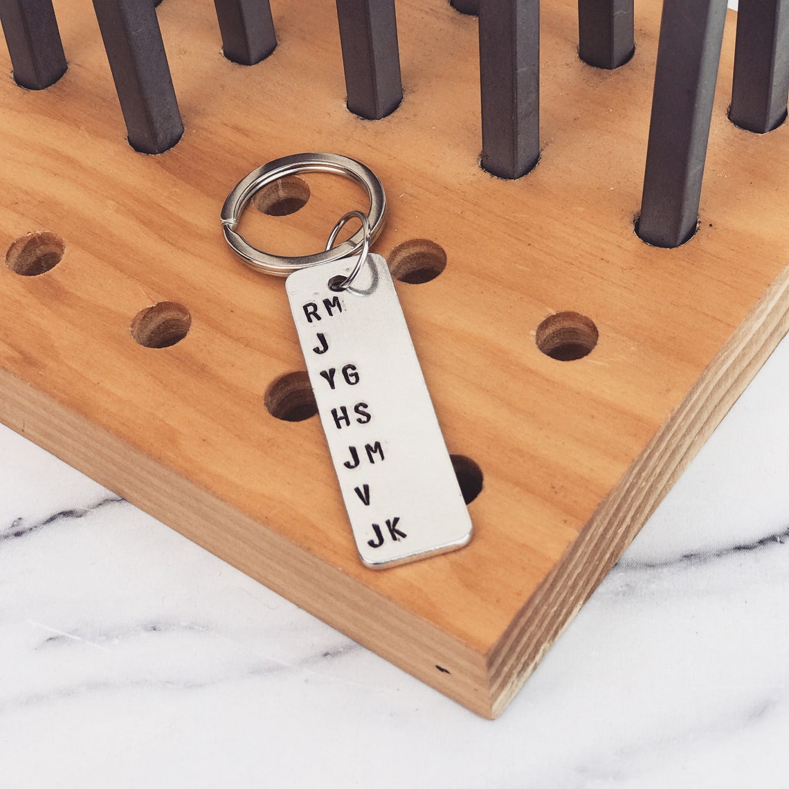 BTS Initials Keychain Keyring Key Ring Member Names Chain Fob - Etsy